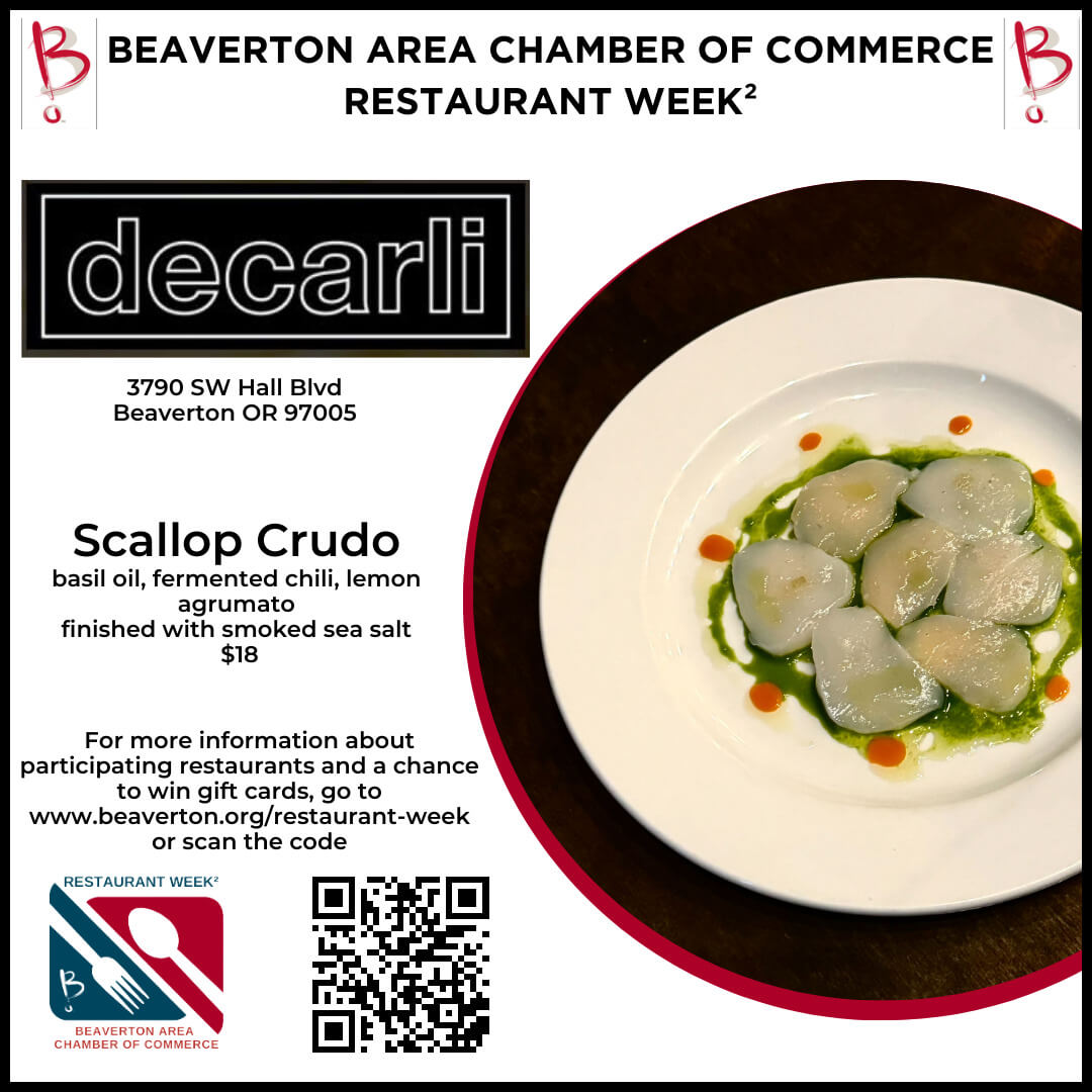 Restaurant Week - Beaverton Area Chamber of Commerce